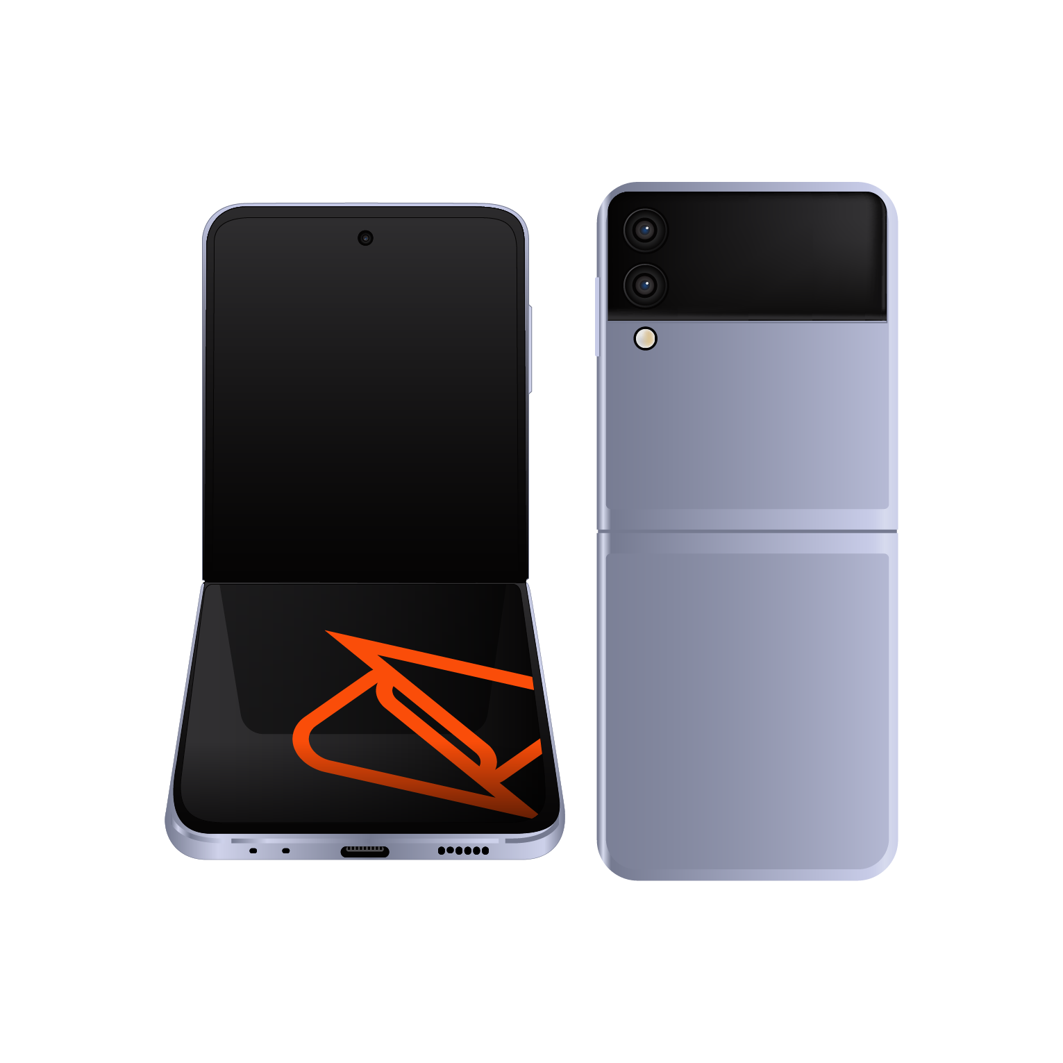 Galaxy Z Flip 3 5G premium refurbished phone - Boost Mobile